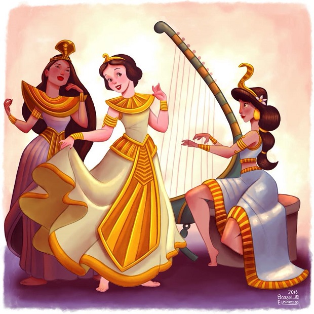 These Artists Just Gave Disney Princesses an Egyptian Twist – Cairo 360 ...