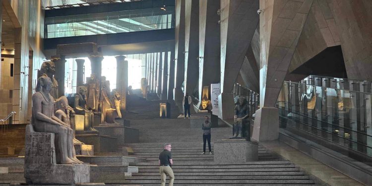 A Voyage Through the Grand Egyptian Museum’s Staircase Gallery – Cairo ...